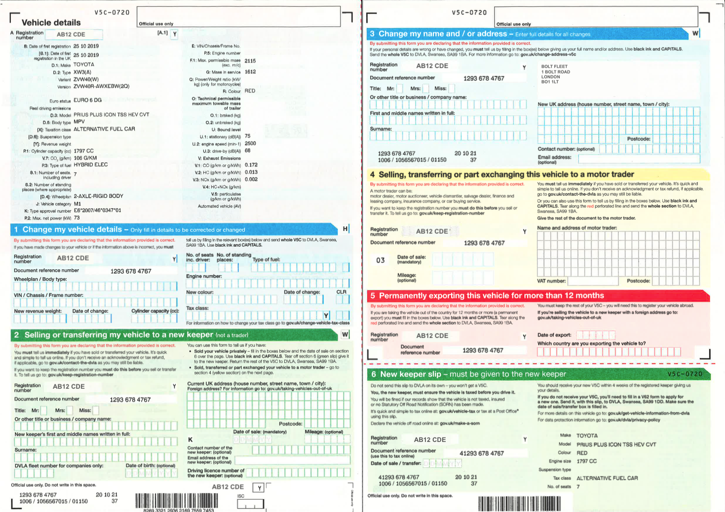 London document requirements | Bolt