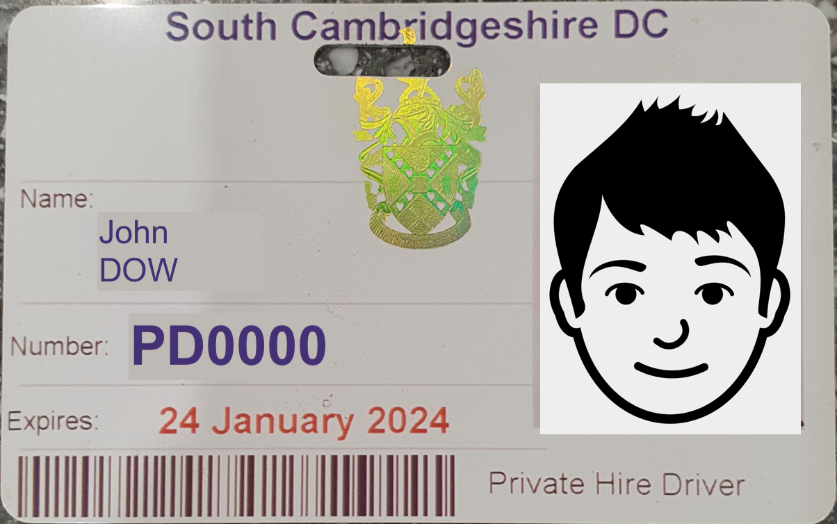 South Cambridgeshire document requirements | For Drivers | Bolt Support